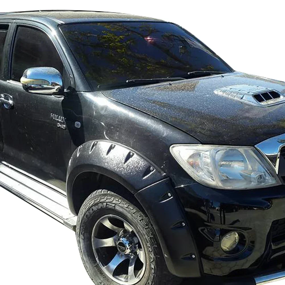 HILUX VIGO 2010 2012 Accessories Arch Fenders Flare Texture Black 4x4 ...