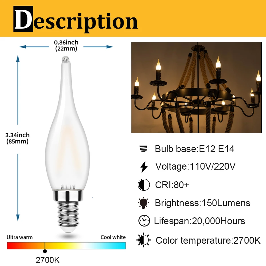 Watt E12 Bulb