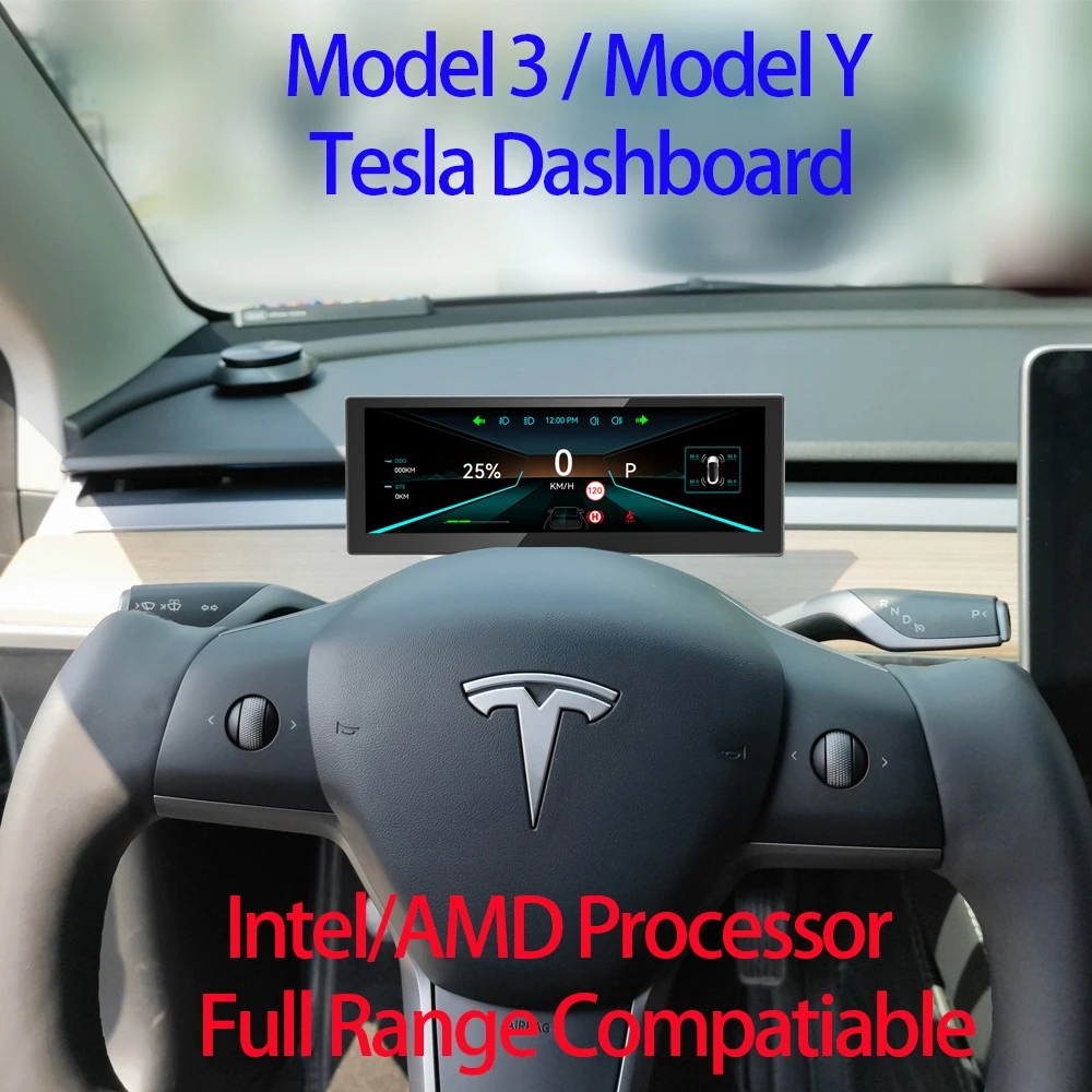 Enhanced 2023 Tesla Model Y/3 Instrument Cluster Display, 45% OFF