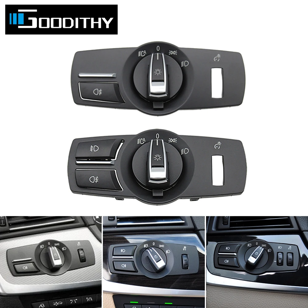 Car Front Head Light Switch Rotation Button Headlight Lamp Control Konb ...