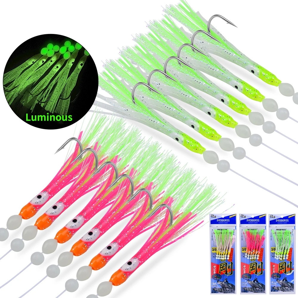 New-Arrival-Glow-in-the-Dark-Squid-Hooks-for-Night-Fishing-on-Tuna-and ...