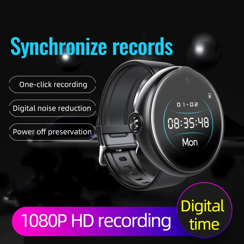 4-256GB 3in1 Mini Camera Smart Watch DV DVR Video Audio Voice Recorder ...