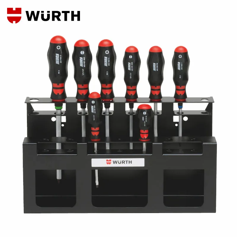 Wurth-Screwdriver-Set-Wrench-Adapter-in-Rack-Wood-Rack-8PCS-Magnetic ...