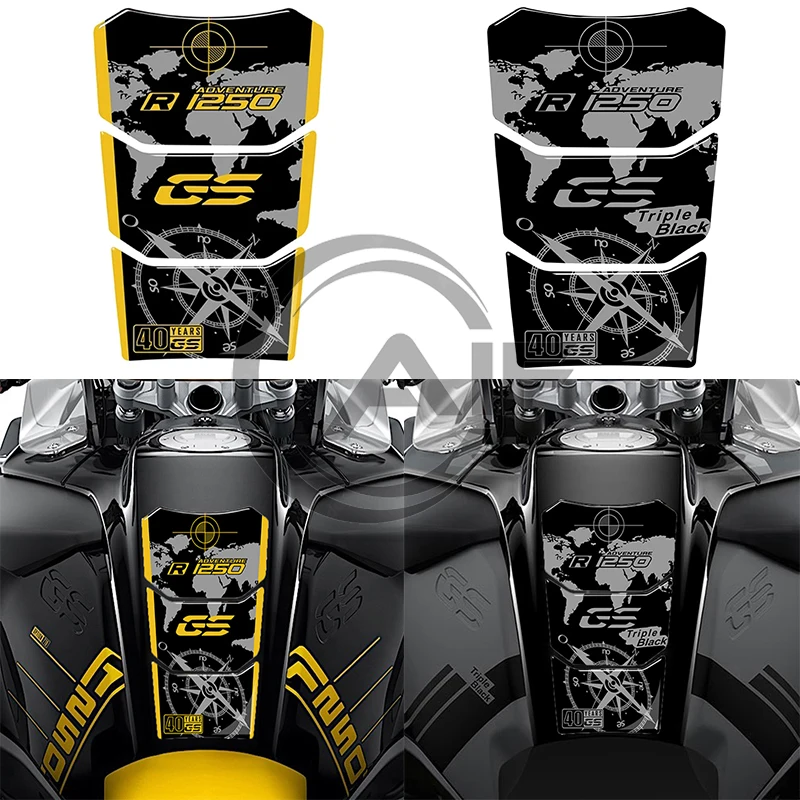 New-3D-Resin-Motorcycle-Tank-Pad-Sticker-Decal-Protector-40-Years-GS ...