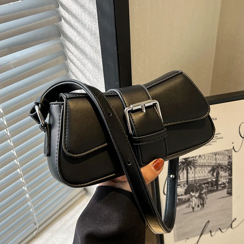 Solid-color-Leather-Crossbody-Bags-For-Women-Luxury-Designer-Underarm ...