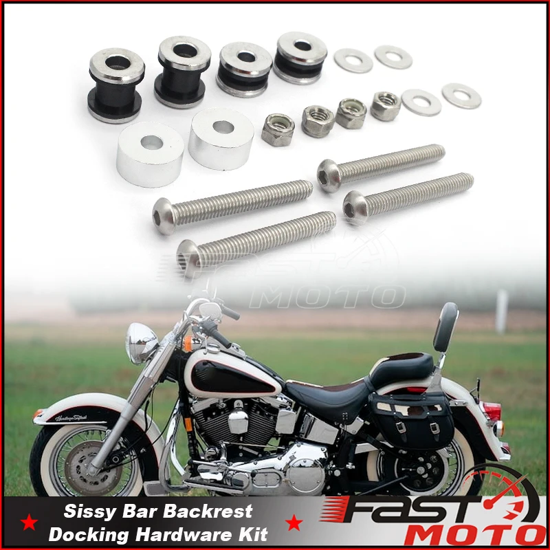 Detachable Docking Hardware Kit For Harley Softail Springer FXSTS FLSTF ...