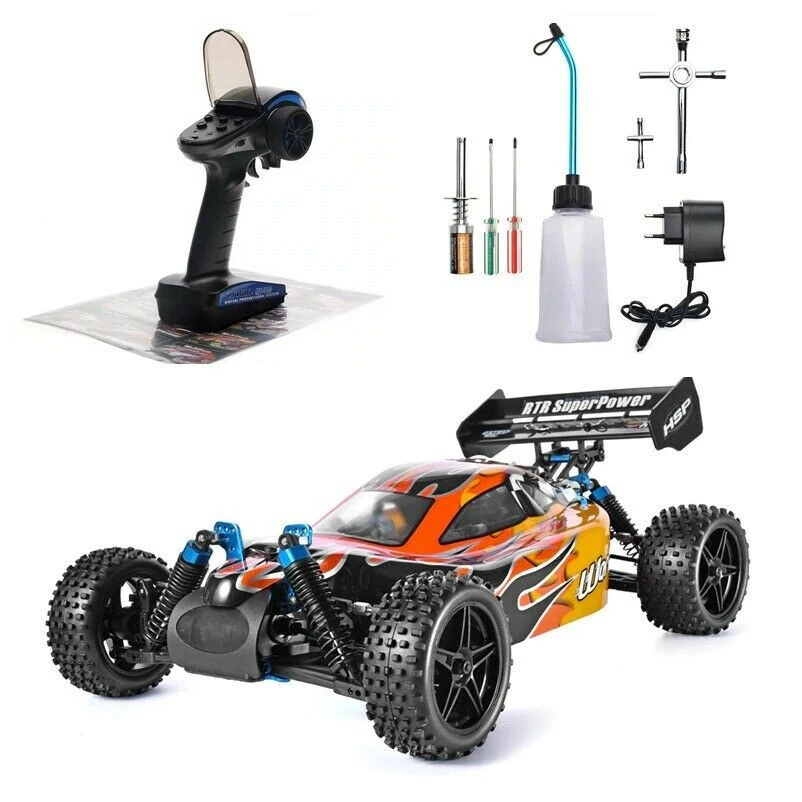 HSP RC Car 1:10 Scale 4wd RC Toys Two Speed Off Road Buggy Nitro Gas ...