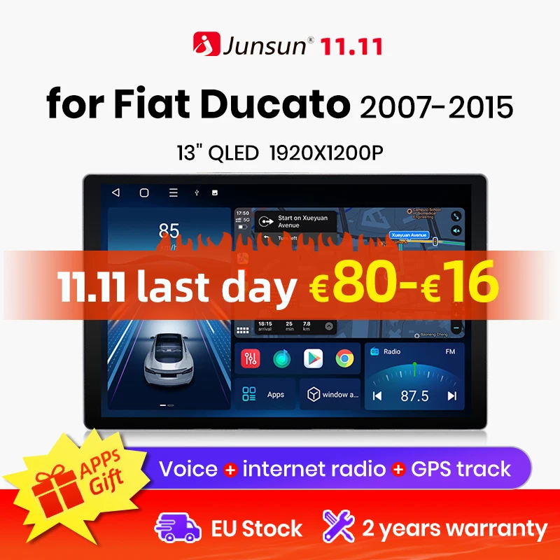 Junsun-X7-MAX-13-1-2K-AI-Voice-Wireless-CarPlay-Android-Auto-Car-Radio ...