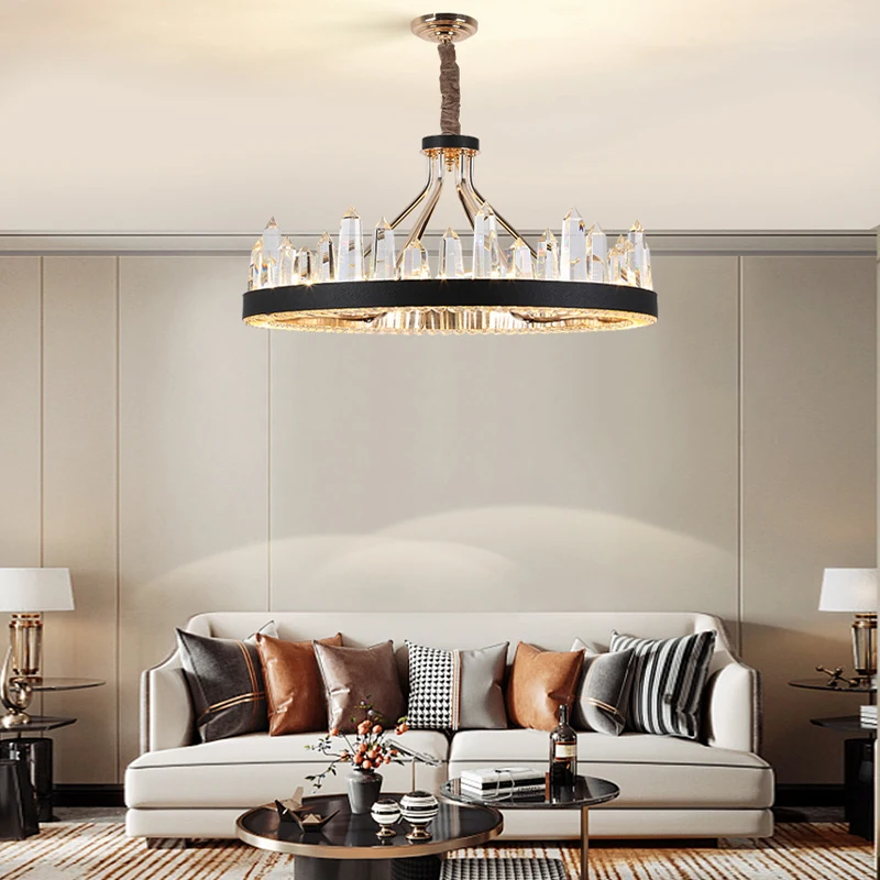Candelabros-de-techo-con-luz-LED-de-cristal-de-hielo-l-mparas-colgantes ...