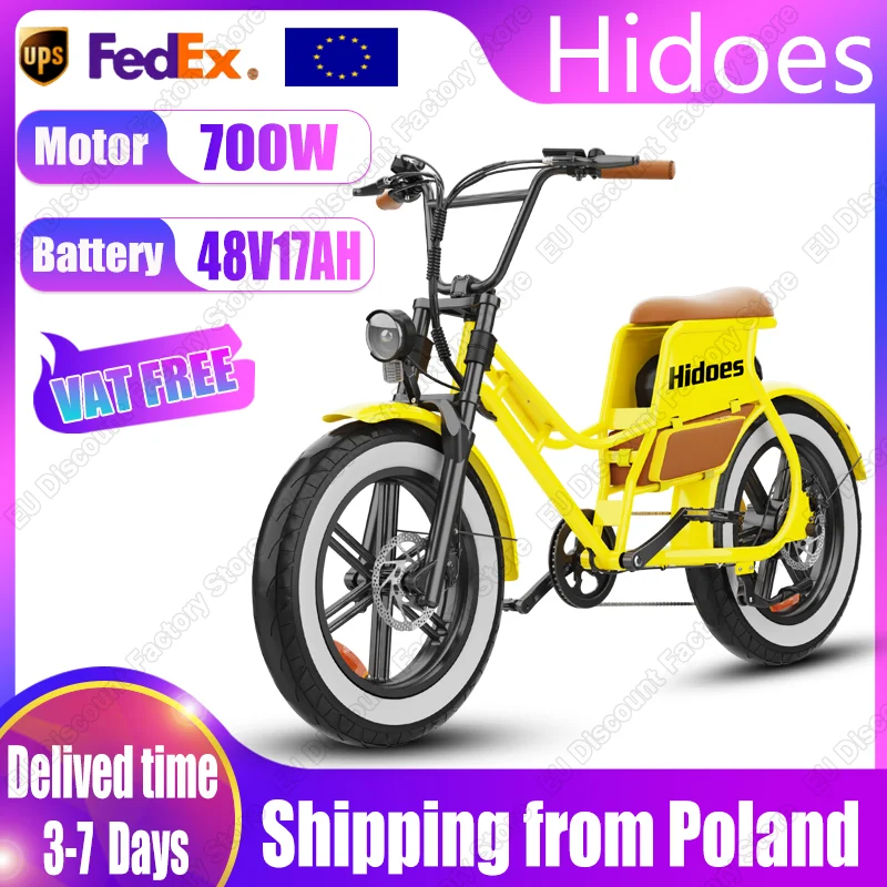 Electric Bicycle HD-C8 700W Powerful Motor 48V17AH Removable Lithium ...
