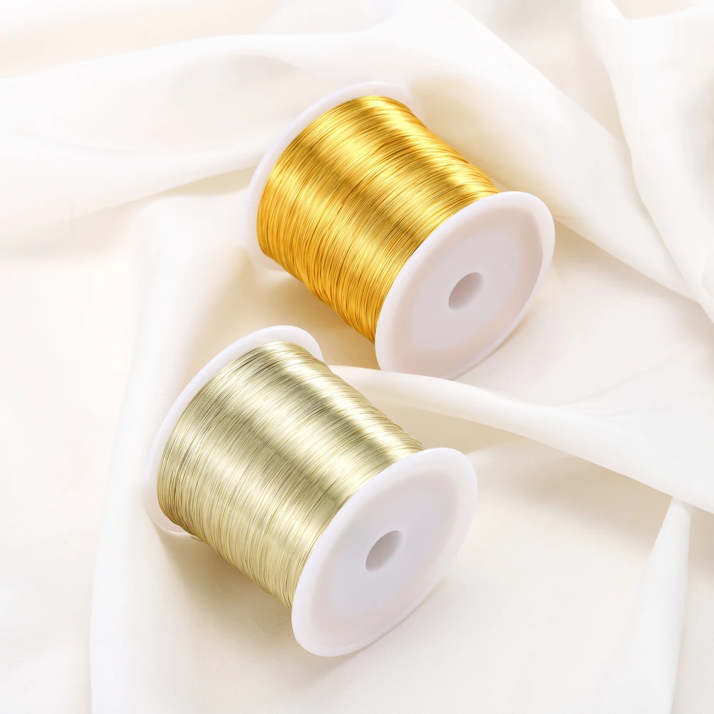5Meters 0.2-1.0mm 14K/18K Gold Plated Copper Wire for DIY Jewelry ...