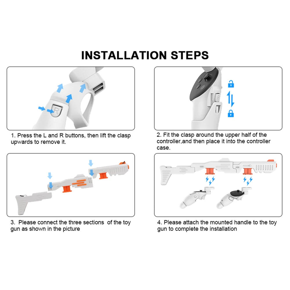 Shooting Games Accessories Gun Magnet Mount Reload VR Gaming Experience ...