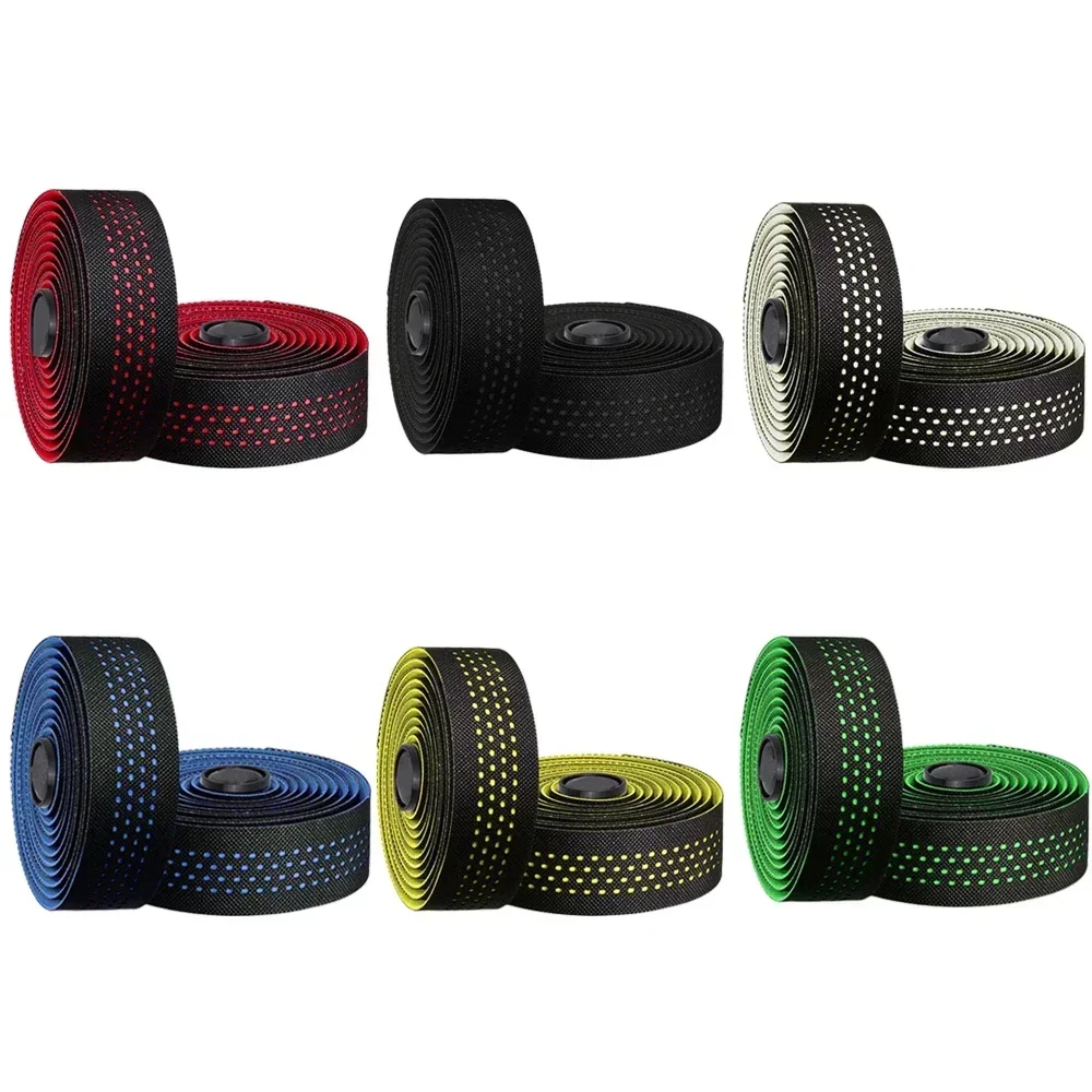 Perforated Road Bike Bar Tape Breathable Handlebar Tapes Non-slip EVA ...