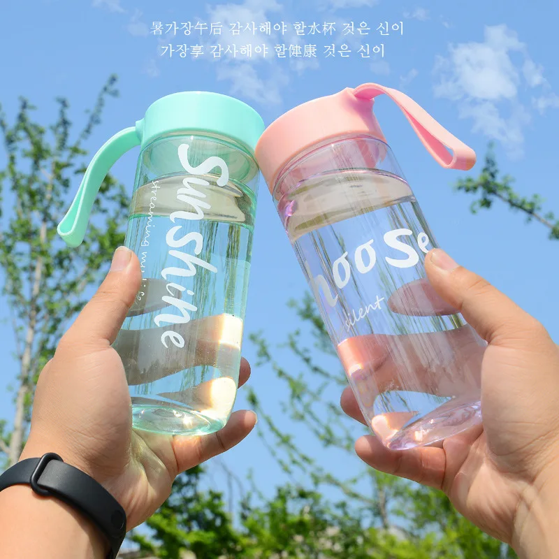 600ml-Plastic-Water-Bottle-for-Drinking-Portable-Sport-Tea-Coffee-Cup ...