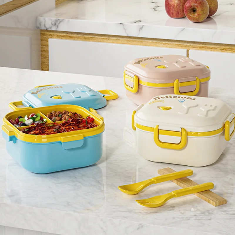 1-Pc-Cartoon-Lunch-Box-Food-Grade-PP-Compartment-Microwave-Heating ...