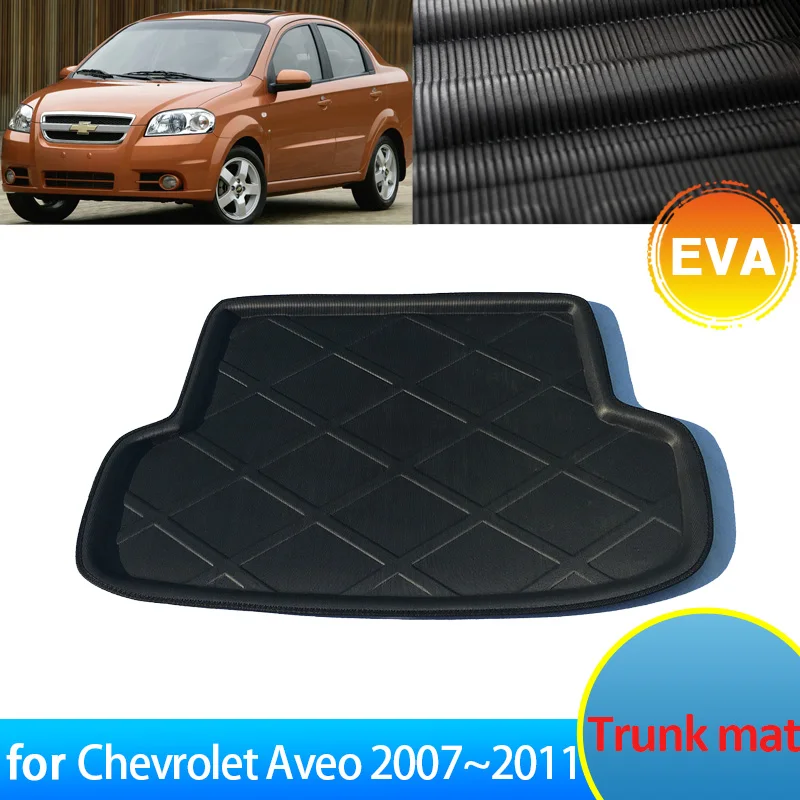 For-Chevrolet-Aveo-T250-2007-2011-Trunk-Mat-2010-2009-2008-Sedan-Car ...