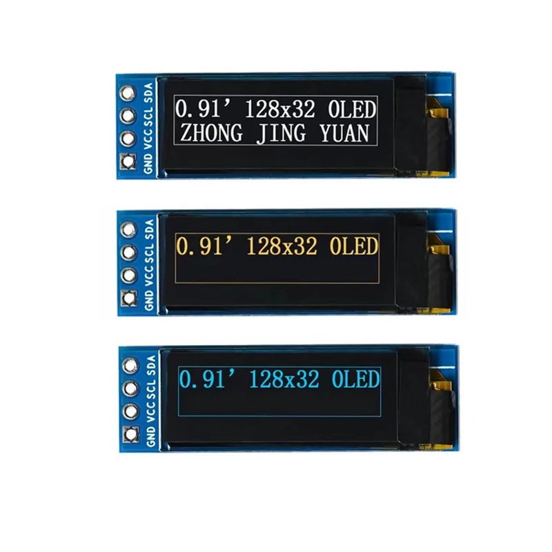 0-91-inch-OLED-module-0-91-white-Blue-OLED-128X32-OLED-LCD-LED-SSD1306 ...