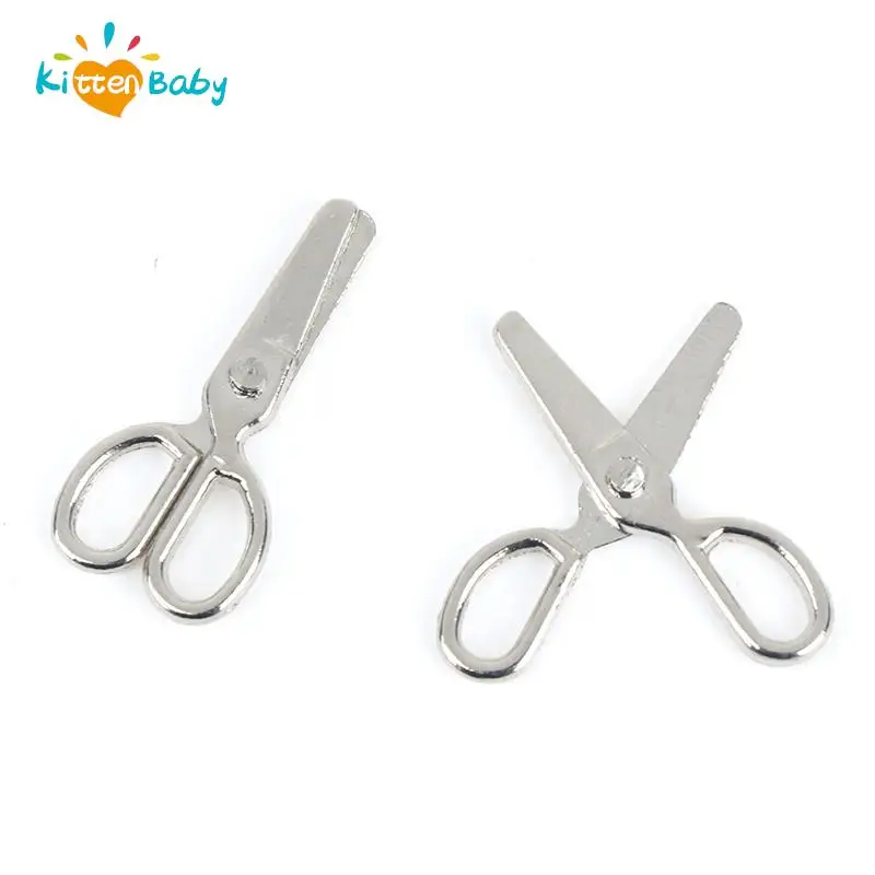 2pcs Mini Metal Scissors Miniature Dolls House Furniture 1:12 Dollhouse ...