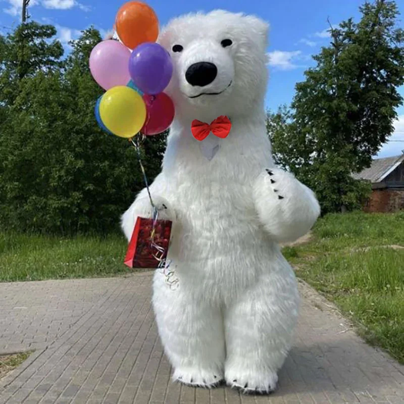 Cute-Panda-Inflatable-Plush-Giant-Polar-Bear-Panda-Mascot-Costume ...