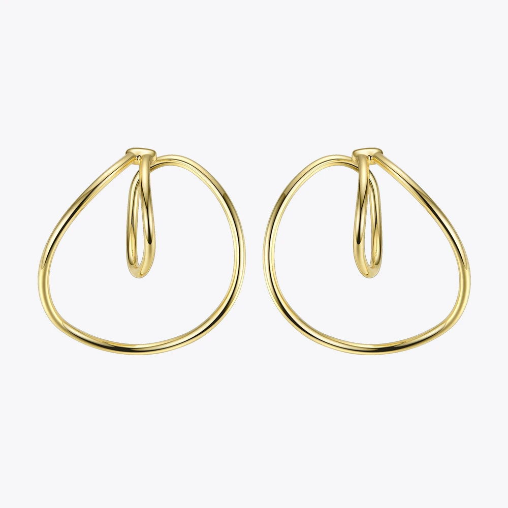 Enfashion Punk Geometric Ear Cuff Clip On Earrings For Women Gold Color ...