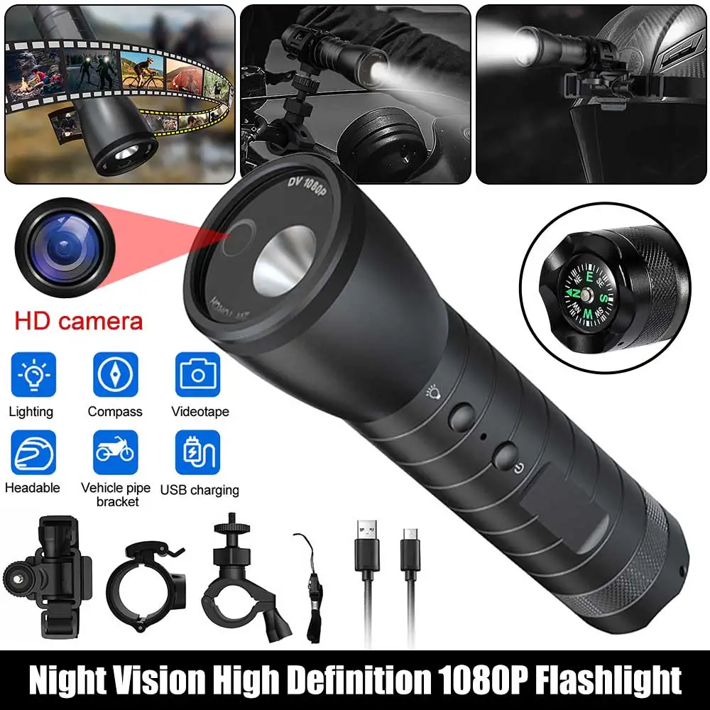 Night-vision-strong-light-HD-1920-1080P-flashlight-helmet-wide-angle ...