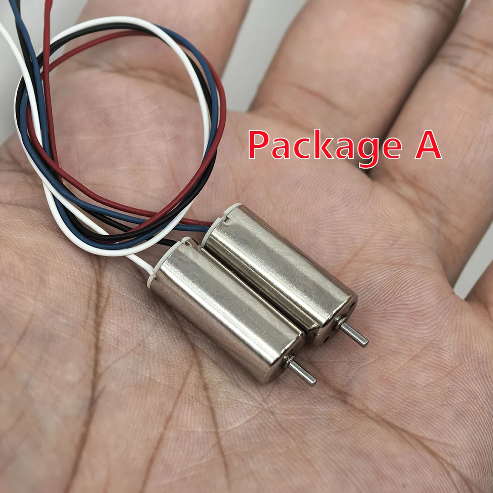 2pcs Micro 8.6mm*20mm 8520 CW CCW Coreless Motor 2S DC 7.4V 52500RPM ...