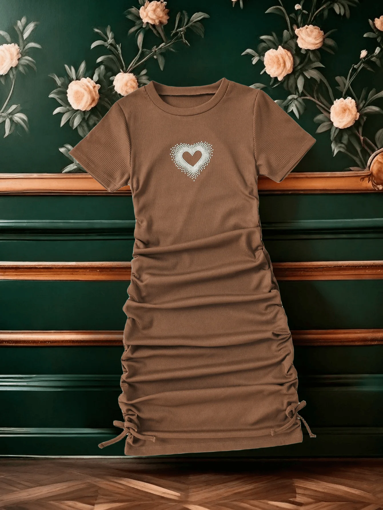 Vestido-sexy-de-manga-corta-con-estampado-de-coraz-n-para-ni-a-vestido ...