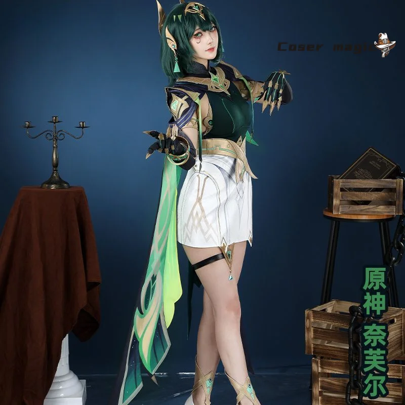 Game Genshin Impact Nefer Cosplay Costume Uniform Halloween Carnival ...