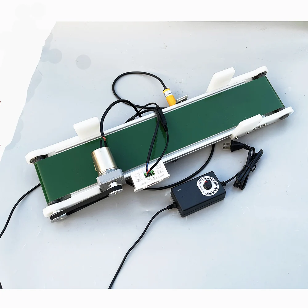 Small-desktop-conveyor-belt-with-photoelectric-counting-assembly-line ...