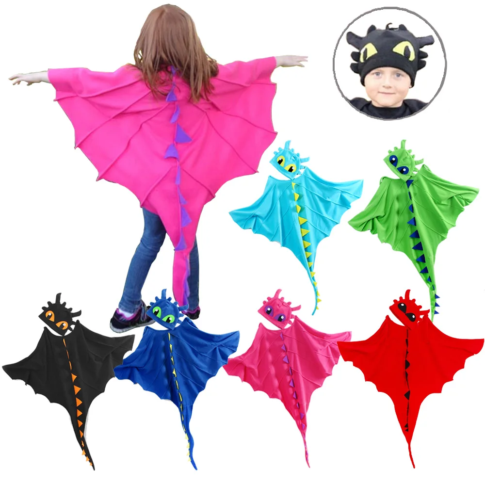 Dragon-Costume-Cloak-with-Hat-Toothless-Dragon-Costume-Cape-Halloween ...