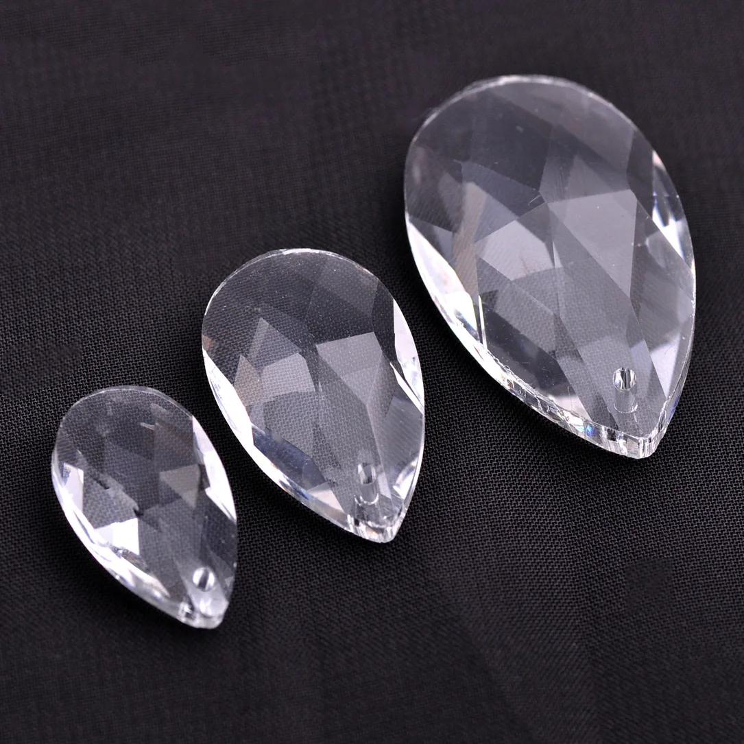 Teardrop-22mm-28mm-38mm-Prism-Faceted-Crystal-Glass-Loose-Crafts ...