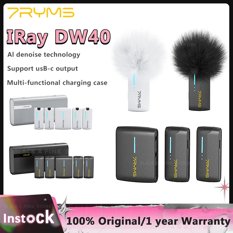 7RYMS-iRay-DW40-Four-channel-Mini-Wireless-Microphone-4-Audio-Tracks ...