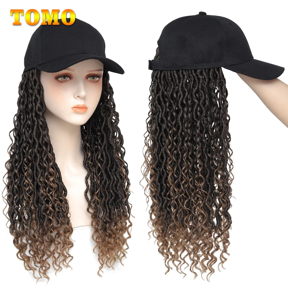 TOMO-Casquette-de-perruque-de-baseball-avec-Goddess-River-Locs-cheveux ...