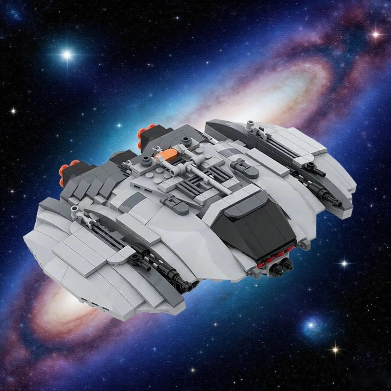 Cylon Raider MOC Building Blocks, BSG Inspired Attack Ship with Red Eye ...