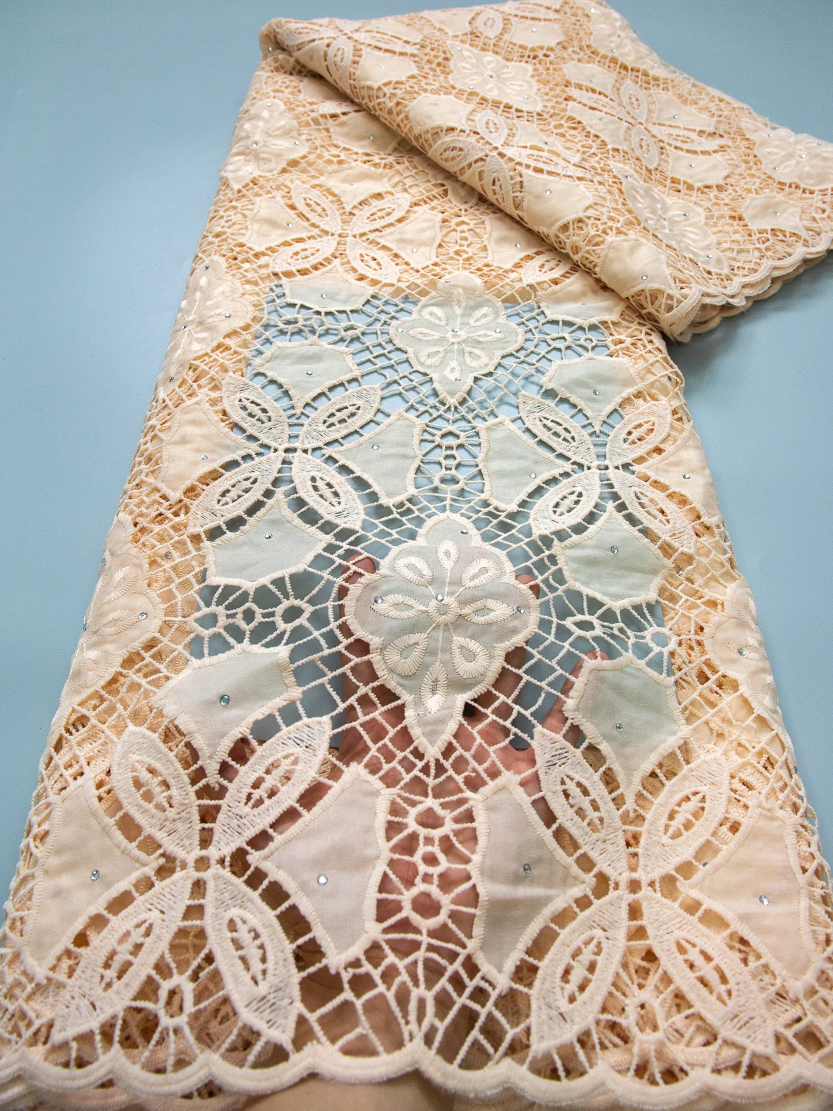 Kalume-African-Lace-Fabric-2024-Embroidery-Nigerian-Cotton-Lace-Fabric ...