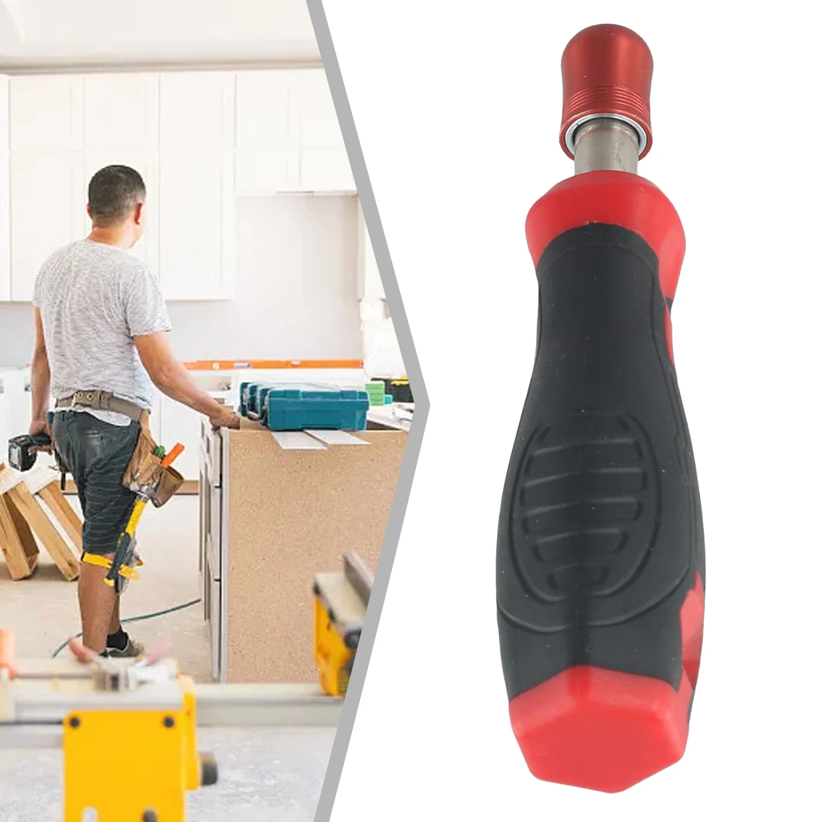 1-4-Hex-Screwdriver-Handle-Magnetic-Screw-Driver-Bits-Holder-Self ...