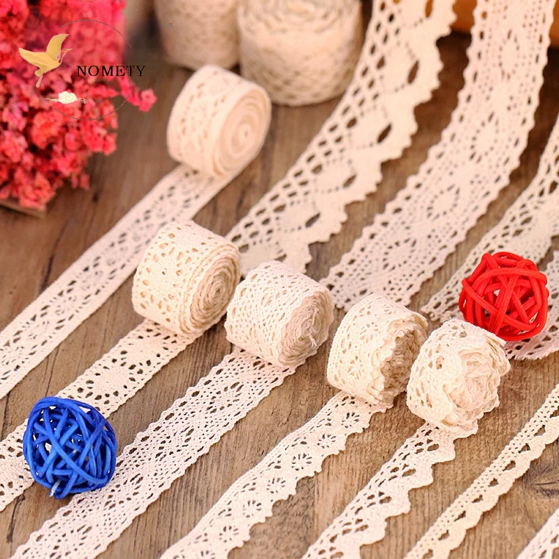 5-Meters-Roll-Beige-White-Hollowing-Lace-Cotton-Material-Clothing ...