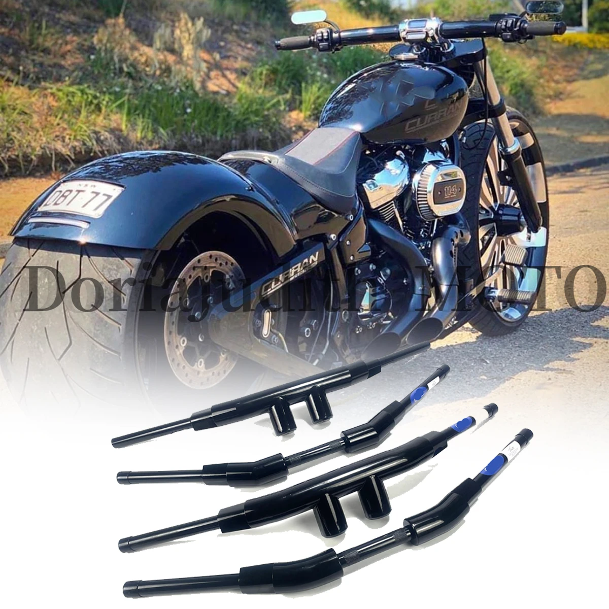 Motorcycle handlebars Harley 2-inch T handlebars for NIGHT ROD SPECIAL ...