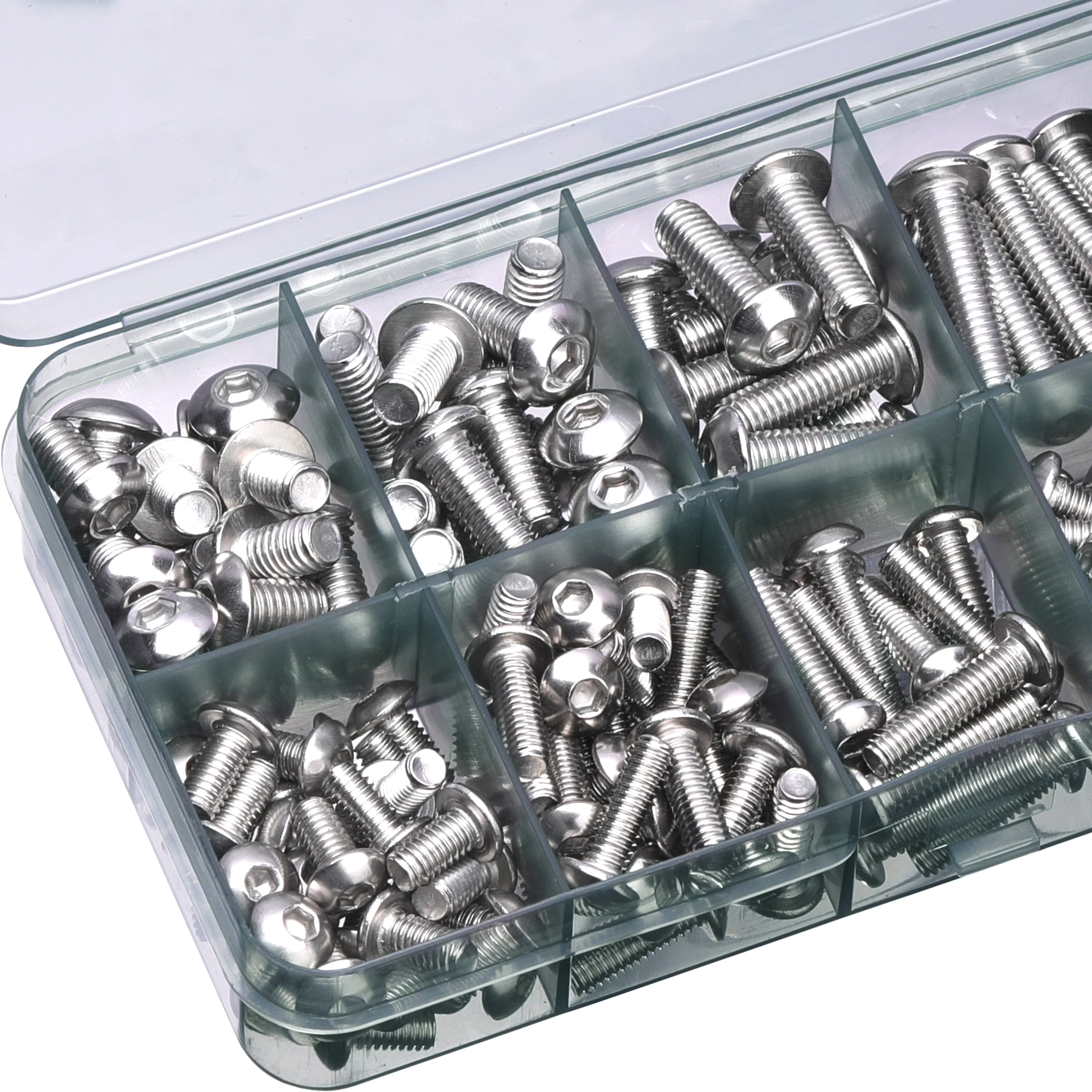 260pcs Stainless Steel Allen Screw and Bolt Combination Set | M4, M5 ...