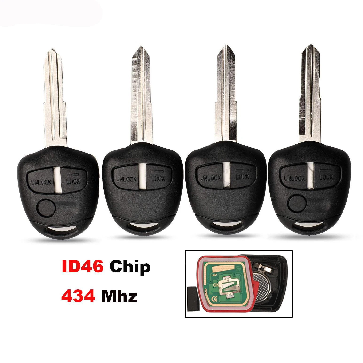 2/3 Buttons Car Remote Key Suit for MITSUBISHI Outlander Pajero Triton ...