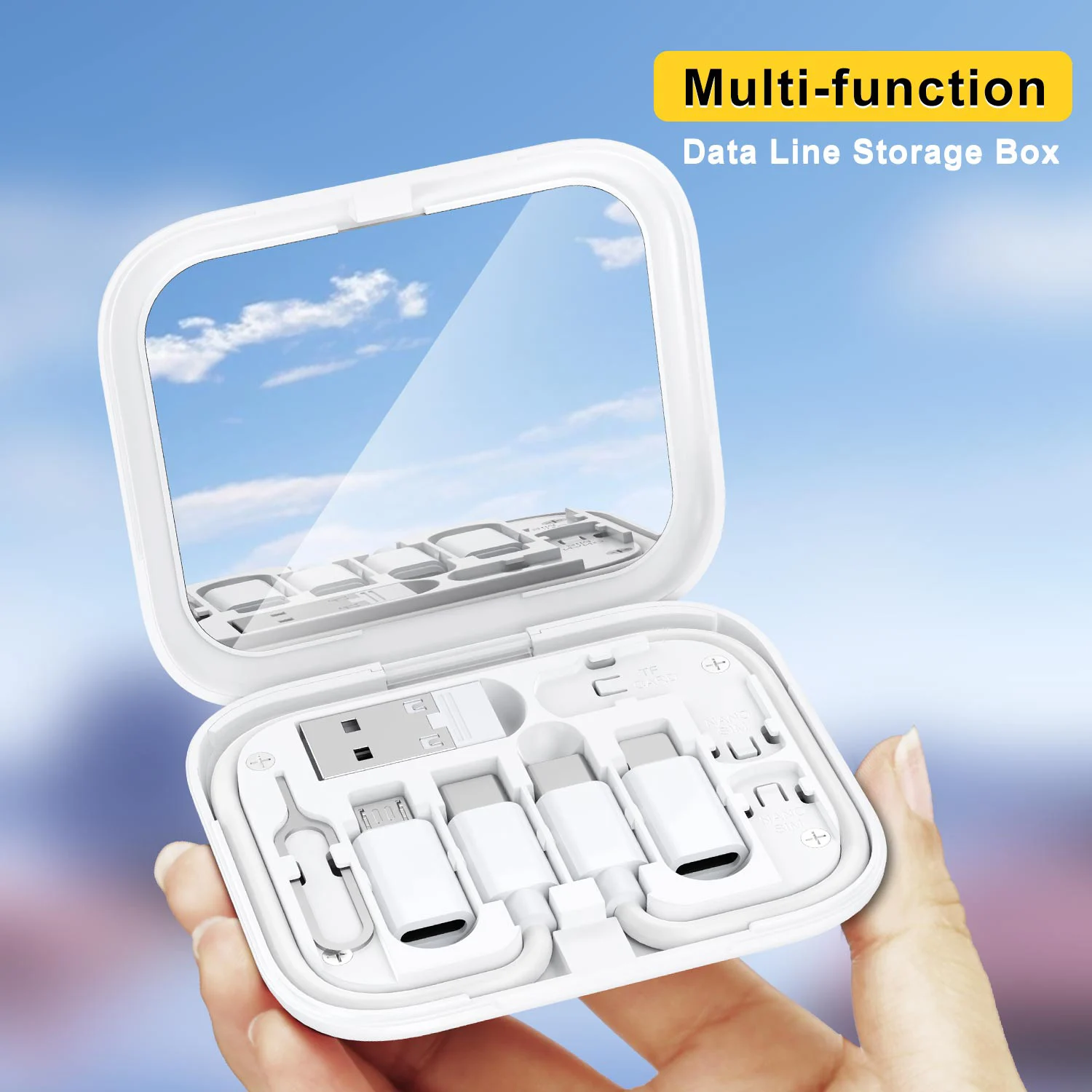 Multifunction-USB-C-To-USB-C-Cable-Adapter-Box-Kit-With-Mirror-Charging ...