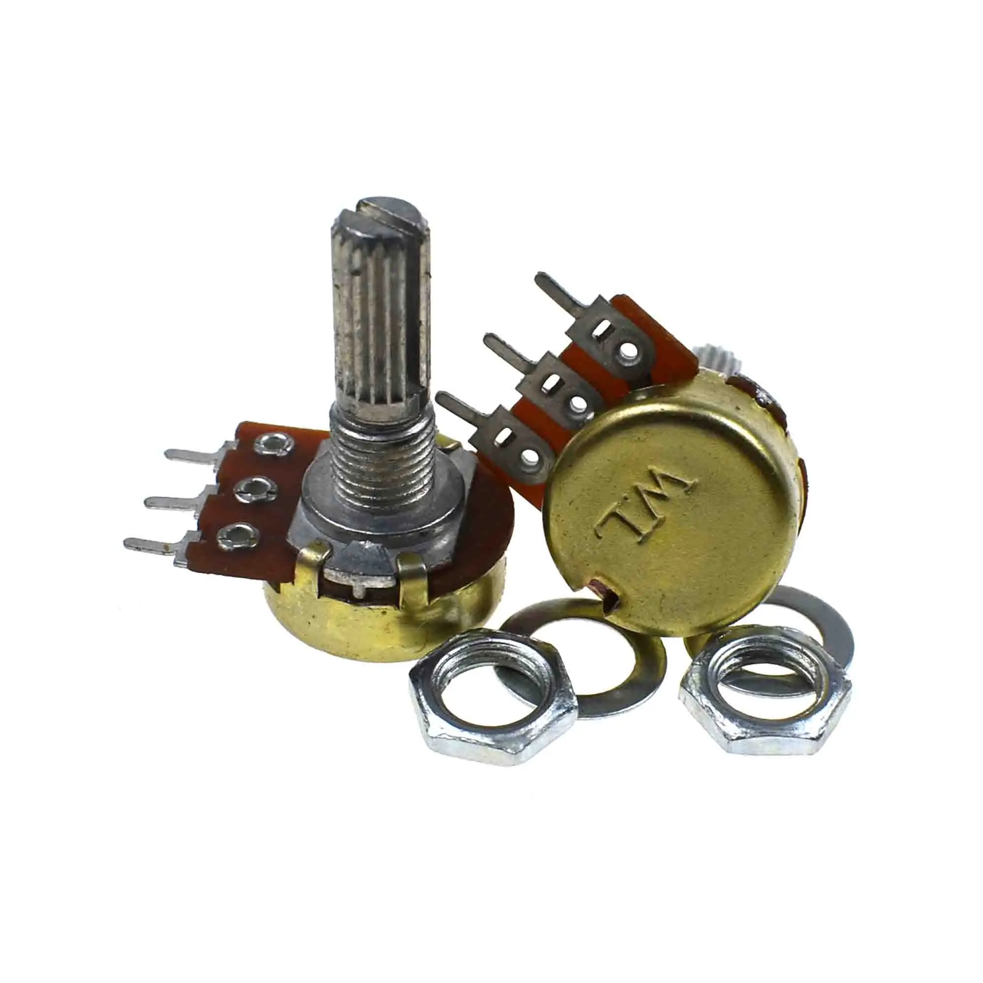 10pcs-WH148-20mm-Shaft-Amplifier-Dual-Stereo-Potentiometer-B1K-B2K-B5K ...