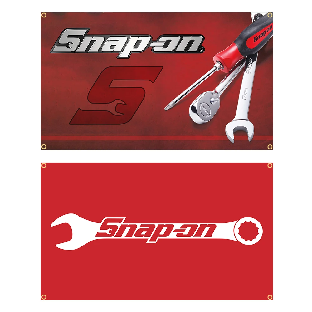 3x5Fts Snap On Tools Flag Polyester Printed Garage Racing Car Banner ...