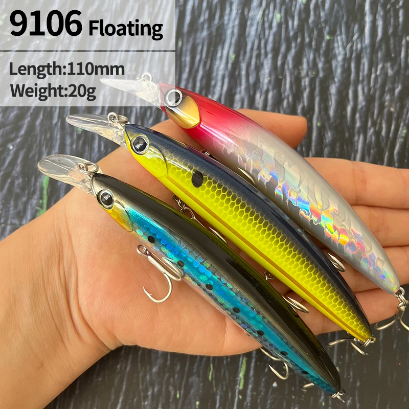 20g-110mm-Floating-Minnow-Lures-Long-Casting-Artificial-Hard-Baits ...