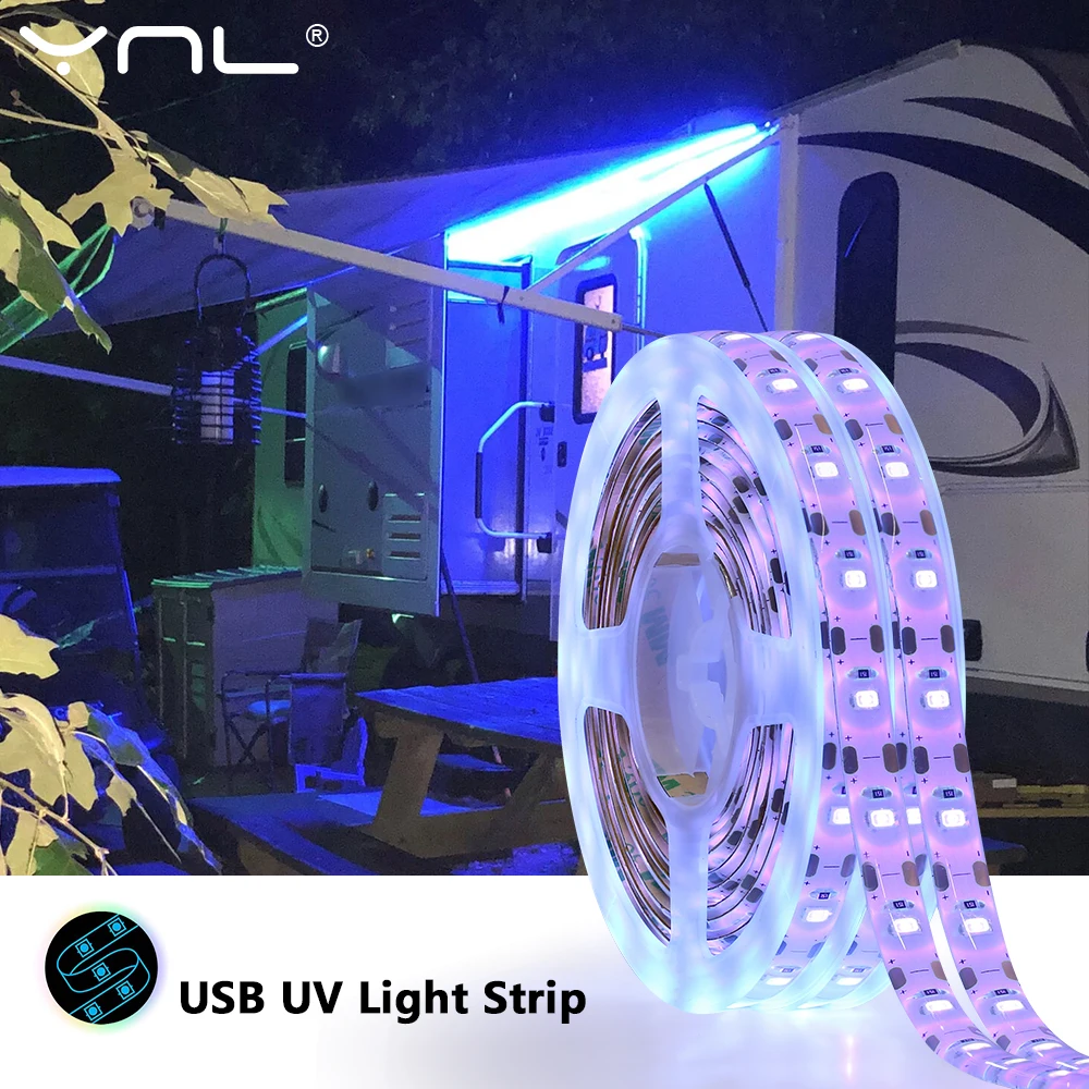DC-5V-UV-LED-Strip-Light-Ultraviolet-395-405nm-1M-2M-3M-SMD-2835 ...