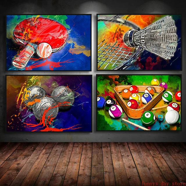 Table Tennis Canvas Paintings