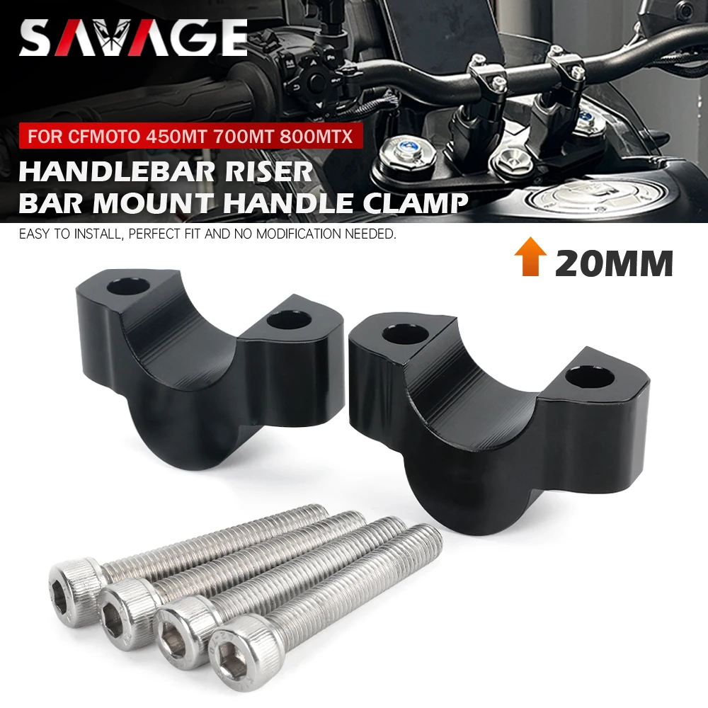 For CFMOTO 450MT 800MT 700MT Motorcycle Handlebar Riser Bar Mount IBEX ...