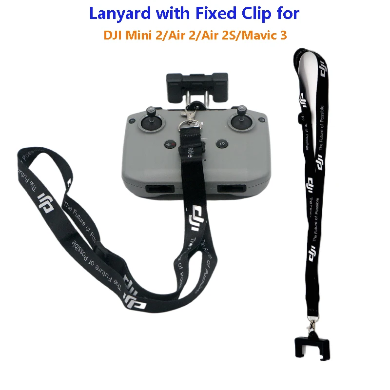 Controle remoto cordão neckstrap com clipe fixo gancho para dji mini 2/ar 2s/mavic ar 2/dji ...