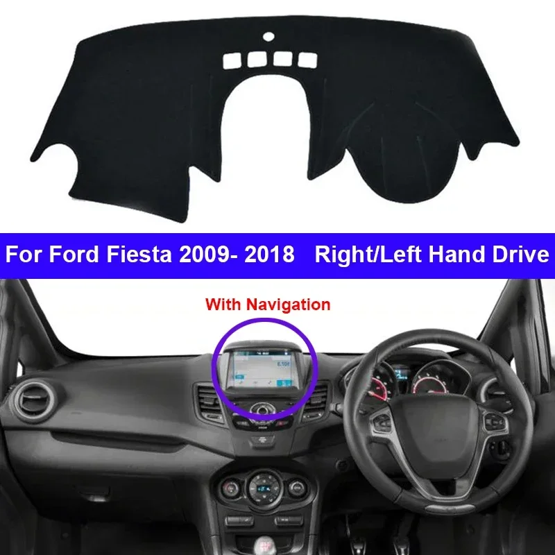 Car-Auto-Inner-Dashboard-Cover-For-Ford-Fiesta-2009-2018-With ...
