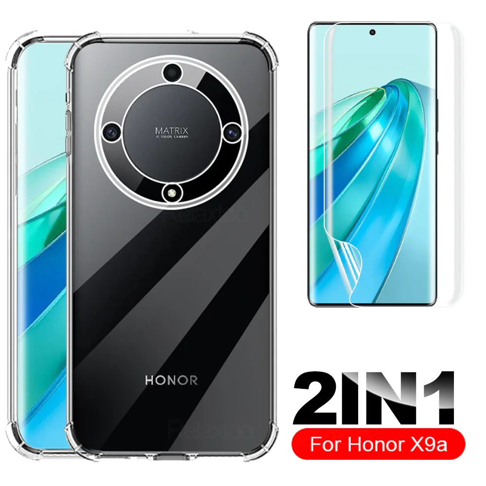 2To1 Clear Soft Case For Honor X9a RMO NX1 Case Hydrogel Film Honar ...